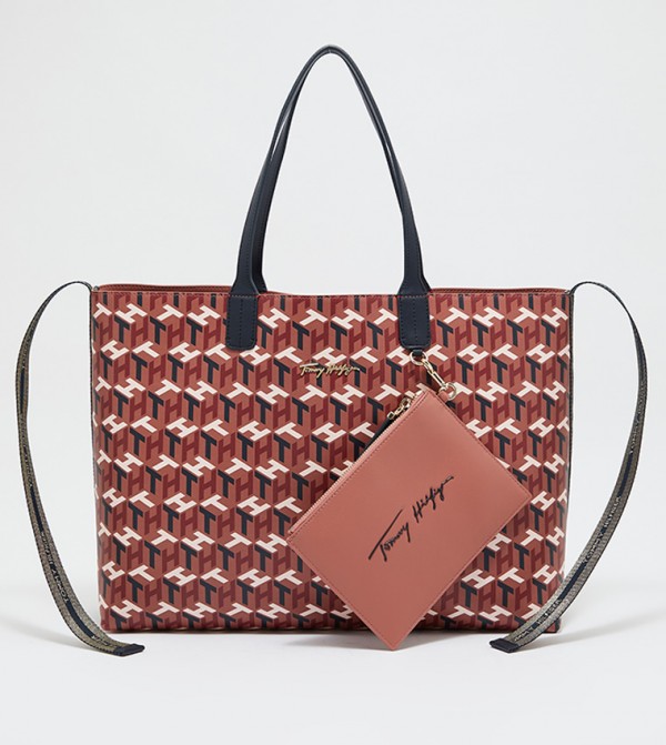 Buy Tommy Hilfiger Iconic Monogram Tote In Multiple Colors | 6thStreet Oman