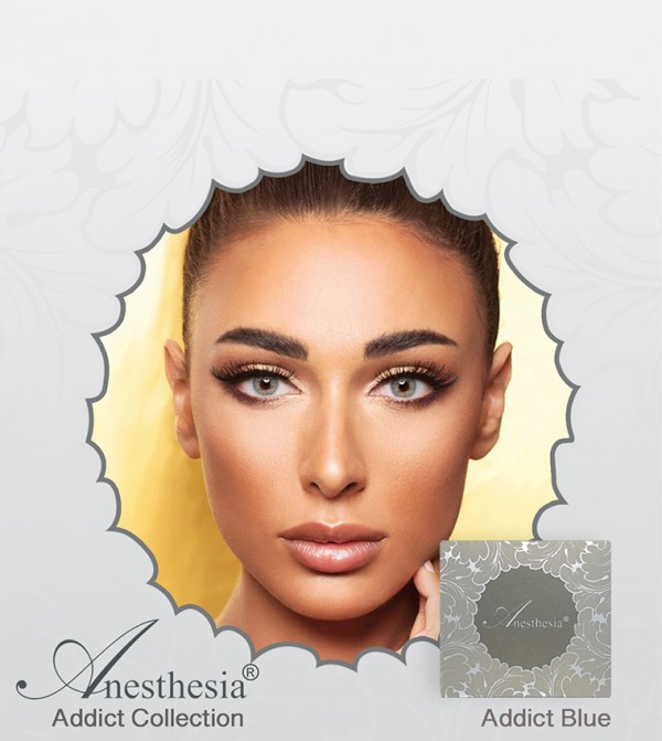 Buy Anesthesia Addict Blue Lenses 0.00 Monthly In Blue | 6thStreet Oman