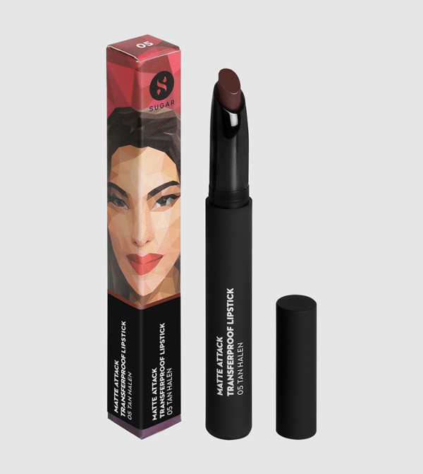 Buy Sugar Matte Attack Transferproof Lipstick 05 Tan Halen 2gm In Brown ...