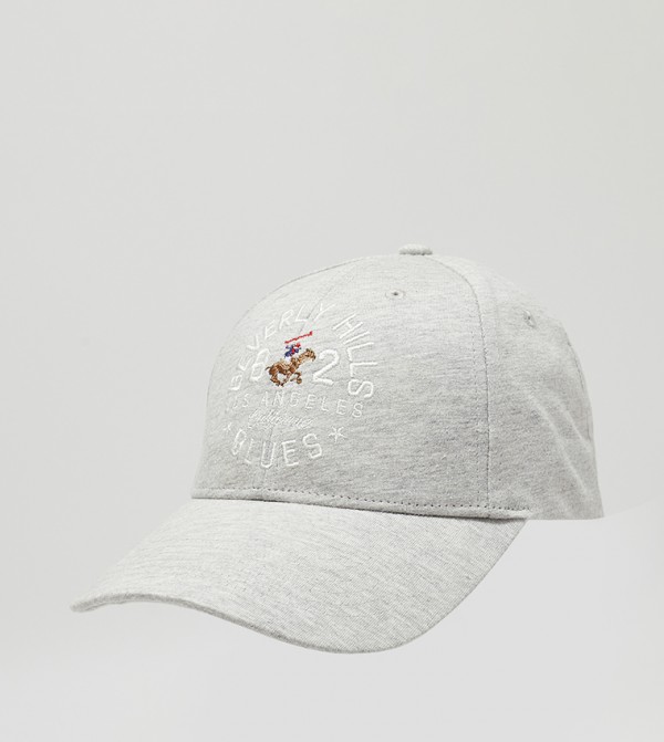 Buy Beverly Hills Polo Club Logo Embroidered Baseball Cap In Grey ...