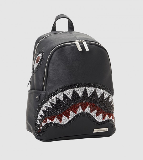 Buy Sprayground Trinity 2.0 Shark Black Savage Backpack In Black ...