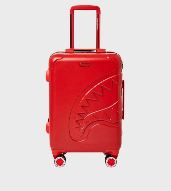 Buy Sprayground Shark Central Carry On Trolley Bag In Red | 6thStreet ...