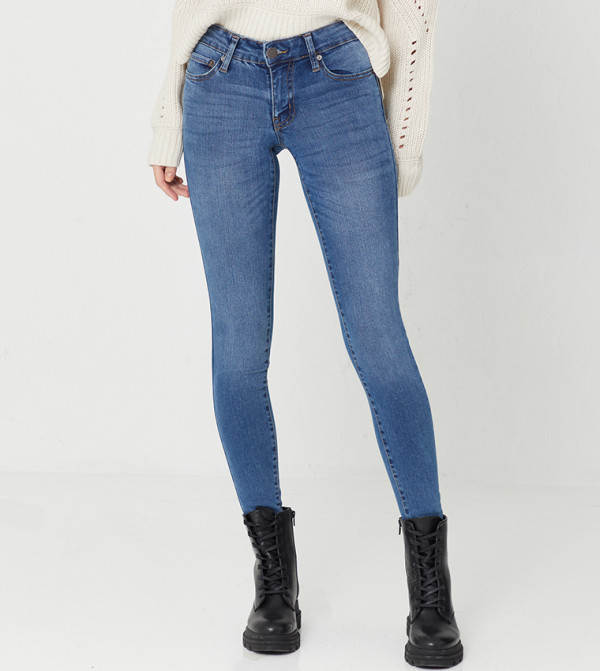 Buy Aeropostale Premium Seriously Stretchy Low Rise Jegging Blue In ...