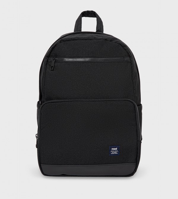 Buy Mavi Solid Zippered Backpack In Black | 6thStreet UAE