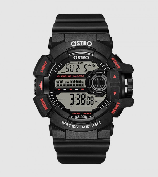 Buy Astro ASTRO Digital Dial Watch In Black | 6thStreet Qatar