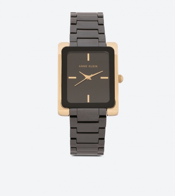Buy Anne Klein Square Case Analog Watch Gold AKAK2952BKGB In Gold ...