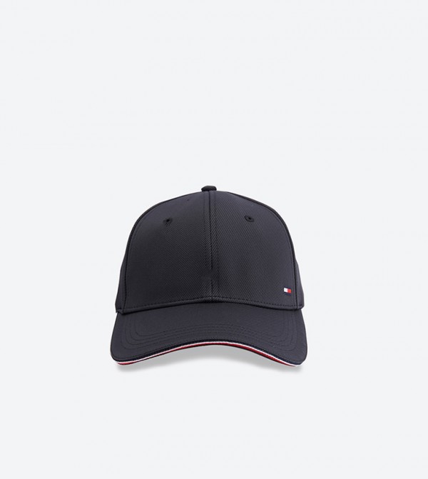 Buy Tommy Hilfiger Elevated Adjustable Back Closure Cap Black In Black ...