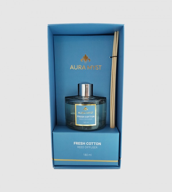 Buy Aura Myst Reed Diffuser 180ml Fresh Cotton In Blue | 6thStreet UAE