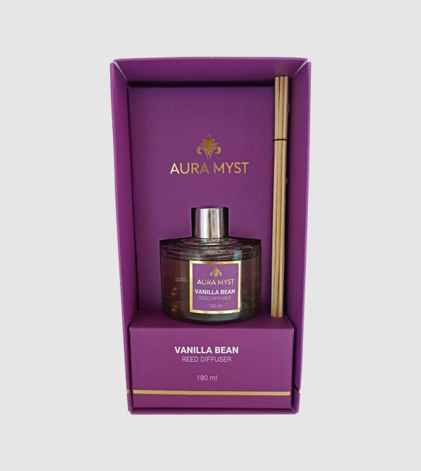 Buy Aura Myst Reed Diffuser 180ml Vanilla Bean In Purple | 6thStreet UAE
