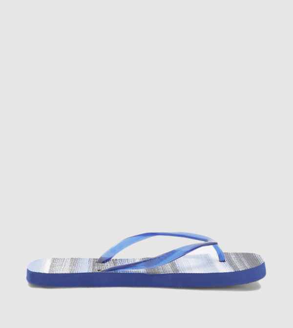 Buy Aeropostale Open Back Textured Round Toe Flip Flops In Blue ...
