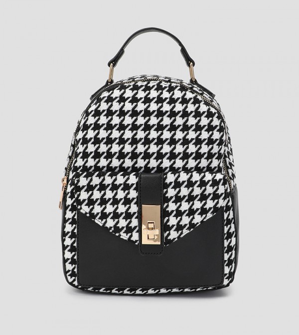 Buy Ardene Patterned Backpack With Turn Lock Pocket In Multiple Colors ...