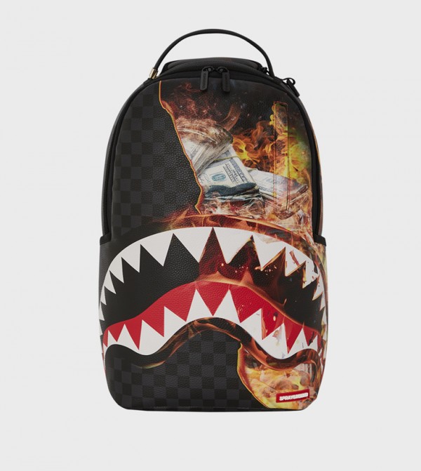 Buy Sprayground Shark Fire Check DLXSV Backpack In Multiple Colors ...