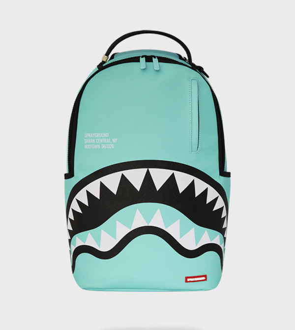 Buy Sprayground Shark Central Aqua DLXSV Backpack In Blue | 6thStreet Qatar
