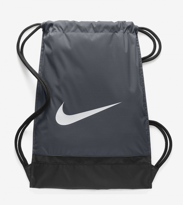Buy Nike Drawstring Closure Backpack Grey In Grey | 6thStreet Kuwait