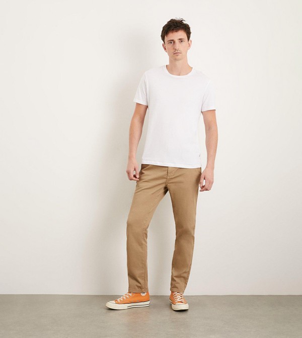Buy Burton Slim Fit Stone Chinos In Beige | 6thStreet Saudi Arabia