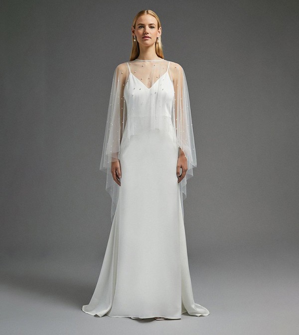 Buy Coast Pearl High Low Cape In Ivory | 6thStreet Kuwait