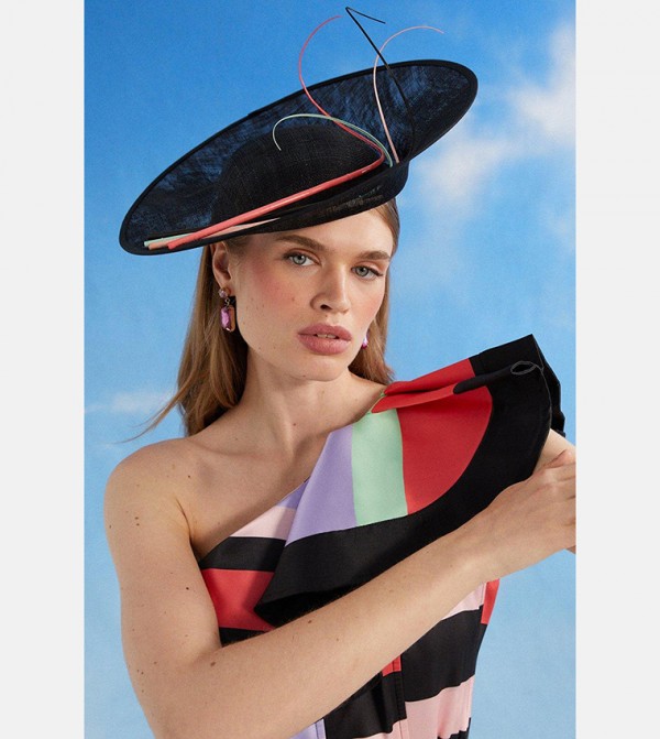 Buy Coast Lisa Tan Quill Detail Hat In Black | 6thStreet UAE