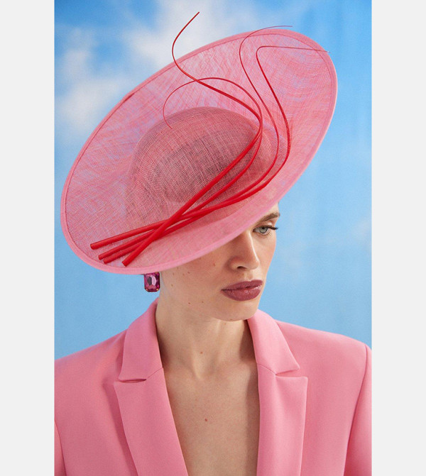 Buy Coast Lisa Tan Quill Detail Hat In Blush | 6thStreet Saudi Arabia