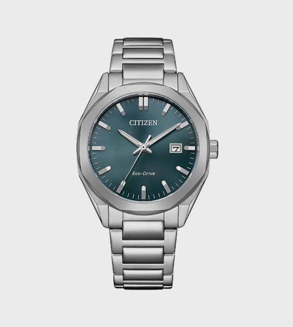 Buy Citizen ECO DRIVE Teal Dial Analog Watch In Silver | 6thStreet UAE
