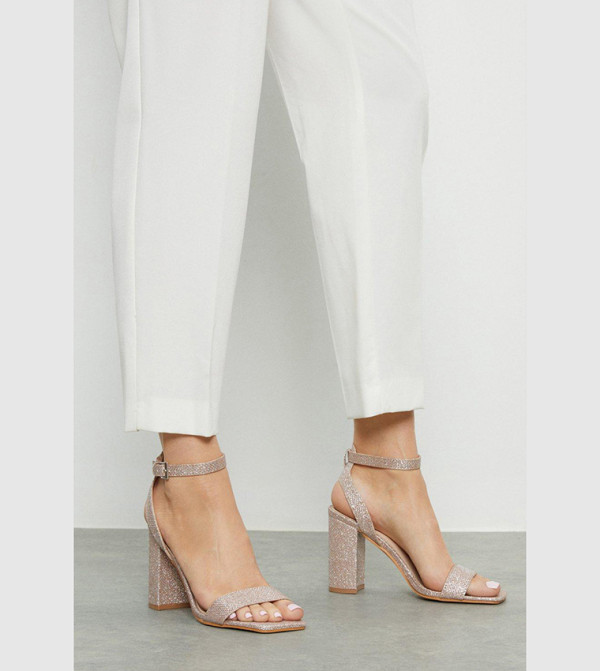 Buy Principles Principles: Sara Block Heel Sandals In Pink | 6thStreet ...