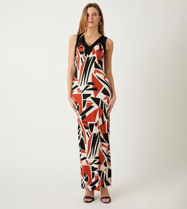 Buy Wallis Multi Abstract Jersey Maxi Dress In Multiple Colors ...