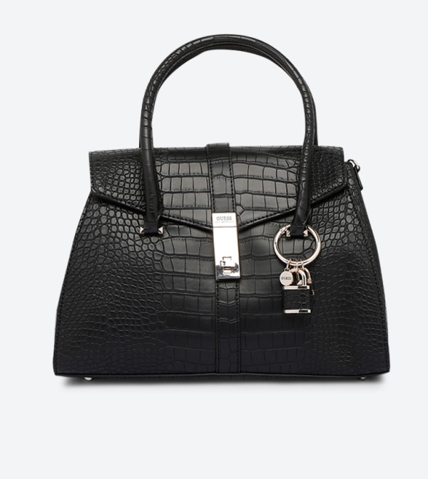 Buy Guess Crocs Effect Turn Lock Closure Asher Convertible Tote Bag ...