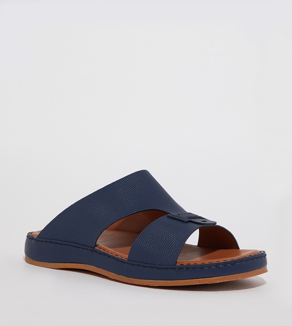Buy Call It Spring ZANE Textured Open Toe Arabic Sandals In Blue ...