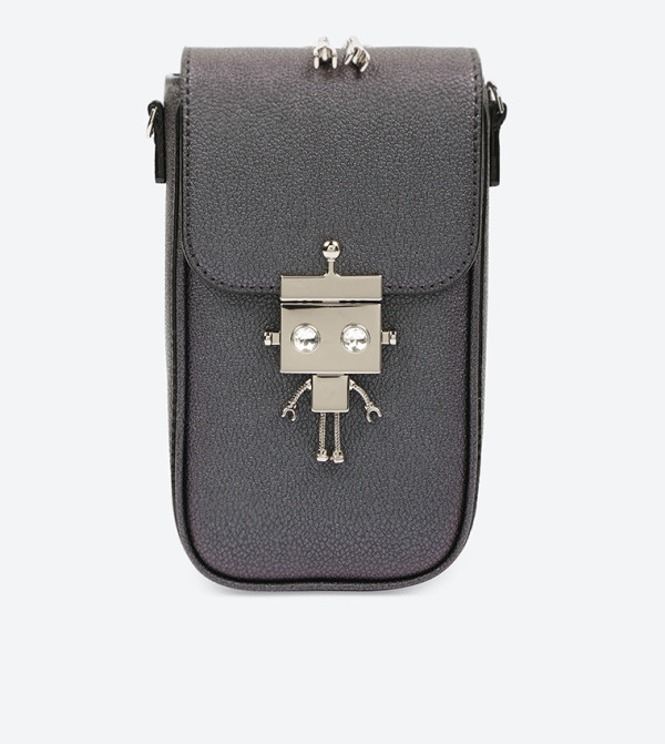 Buy Charles & Keith Robot Detail Push Lock Small Cross Body Bag Multi ...