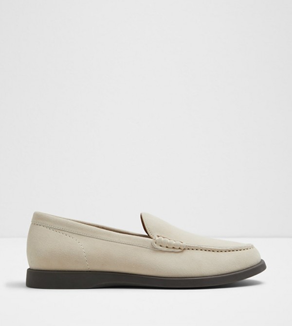 Buy Aldo CORELIN Leather Loafers In Beige | 6thStreet UAE