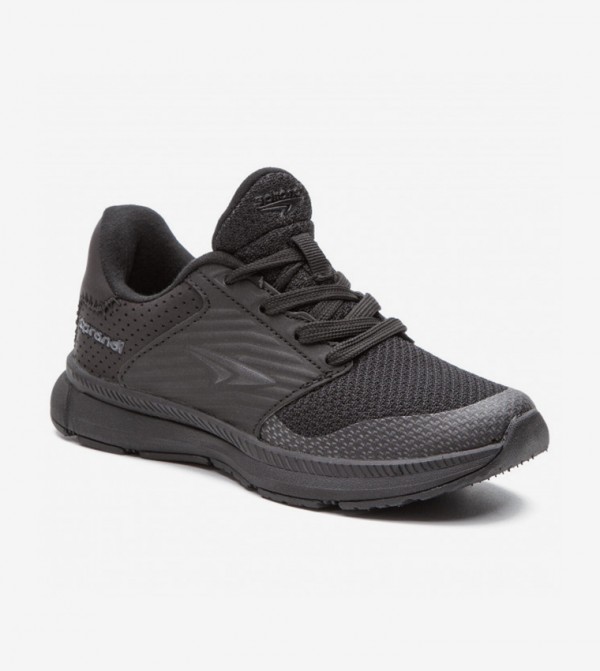 Buy Sprandi @ CCC Logo Details Round Toe Lace Up Sneakers Black CP40 ...