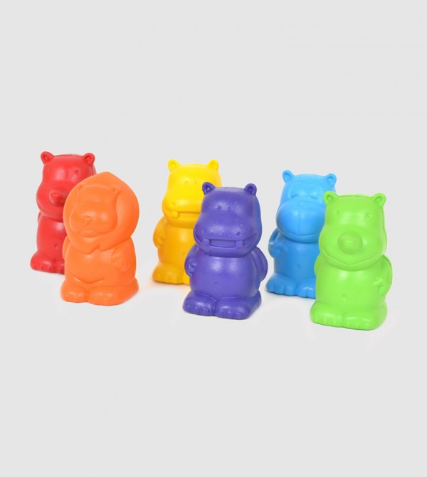 Buy R&B Kids Zoo Crew Crayons Pack 6 Early Start In Multiple Colors ...