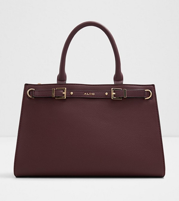 Buy Aldo ELIZABELLE Logo Metal Tote Bag In Burgundy | 6thStreet UAE