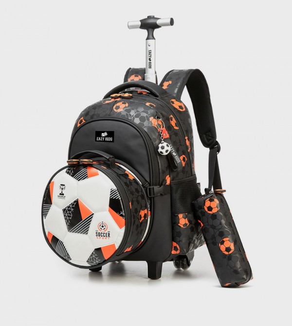 Buy Eazy Kids 3 Piece 18" Trolley School Bag With Lunch Bag And Pencil ...