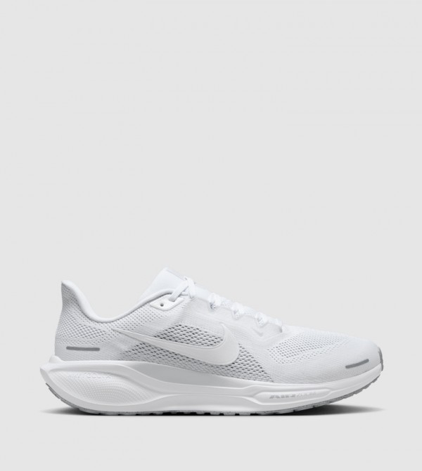 Buy Nike AIR ZOOM PEGASUS 41 Lace Up Running Shoes In White | 6thStreet ...
