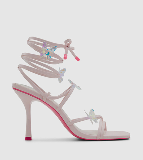 Buy Call It Spring FLUTTERBY Open Toe Heel Sandals In Pink | 6thStreet UAE