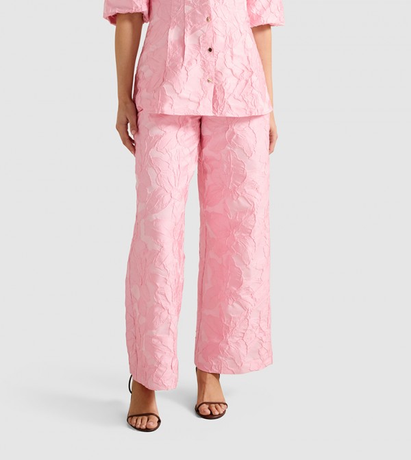 Buy Forever New BRADY Wide Leg Pants In Pink | 6thStreet UAE