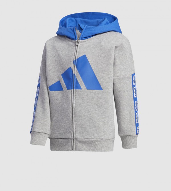 Buy Adidas Logo Printed Hooded Track Jacket In Multiple Colors ...