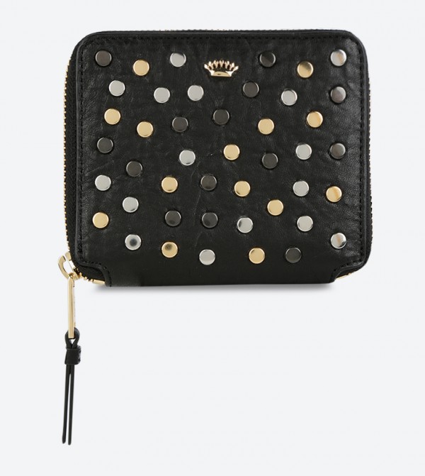 Buy Juicy Couture Fairmont Fairytale Leather Small Zip Wallet Black In ...