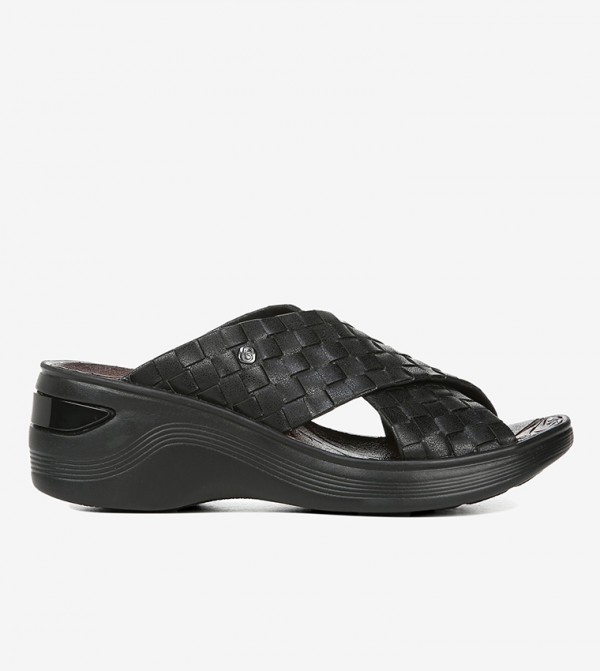 Buy Naturalizer Nadusty Slip On Slides Black In Black | 6thStreet Qatar