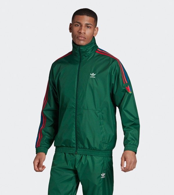 Buy Adidas 3D Trefoil 3 Stripes Track Jacket In Green | 6thStreet UAE