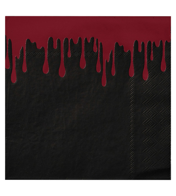 Buy Ginger Ray Metallic Ink Blood Splatter Napkin In Multiple Colors ...