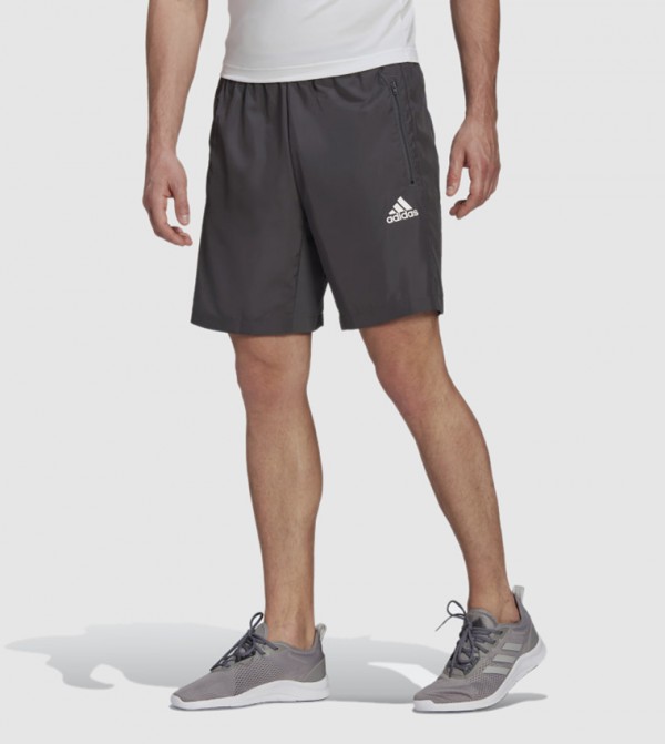 Buy Adidas Aeroready Designed 2 Move Woven Sport Shorts In Grey ...