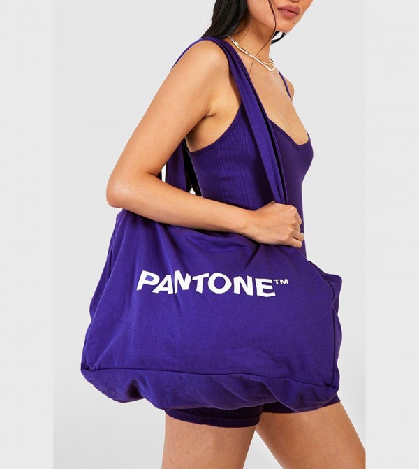 Buy Boohoo Pantone Shopper Tote Bag In Purple | 6thStreet Qatar