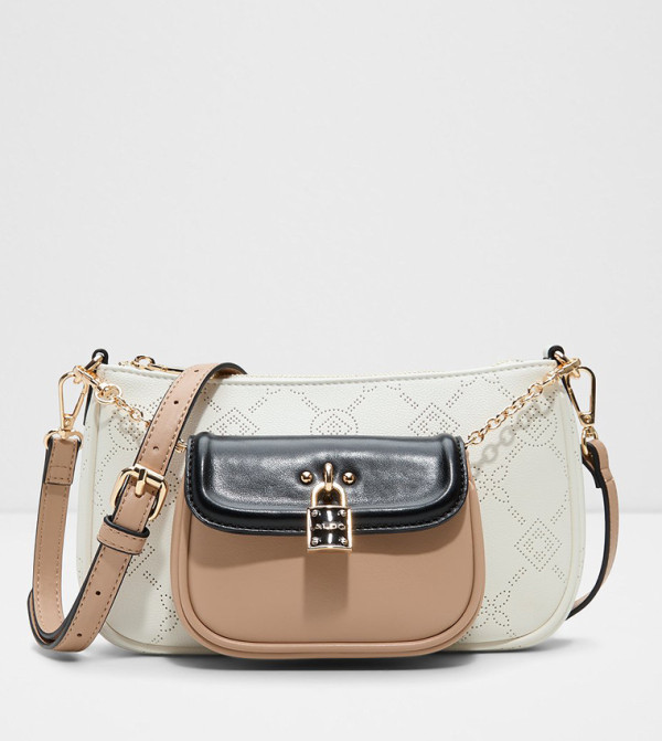 Buy Aldo HAMIDA Logo Patterned Crossbody Bag In Beige | 6thStreet UAE