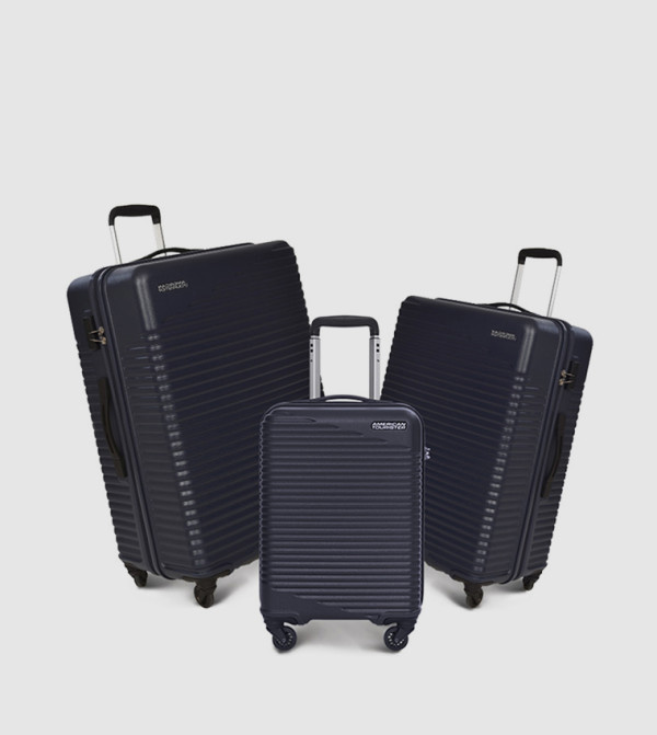 Buy American Tourister SKY PARK Set Of 3 Hard Shell Trolleys (55cm ...