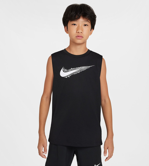 Buy Nike Logo Printed Tank Top In Black | 6thStreet UAE