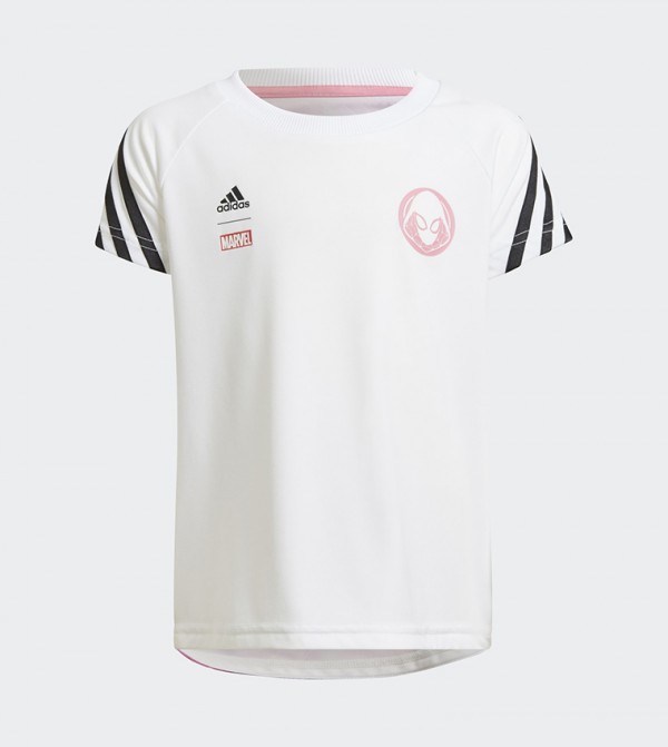 Buy Adidas X Marvel's Ghost Spider Summer Co Ord Set In White ...