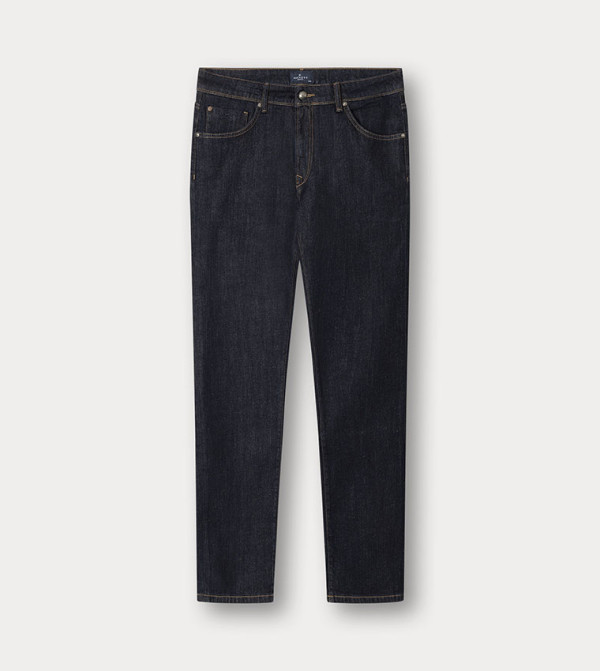 Buy Hackett Faded Mid Rise Classic Fit Jeans In Navy | 6thStreet UAE