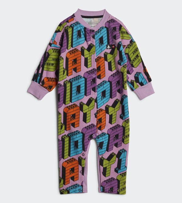 Buy Adidas Adidas X Classic LEGO Printed Onesie In Purple | 6thStreet ...