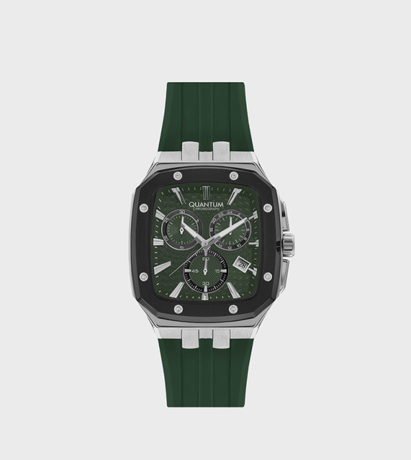 Buy Quantum Square Dial Analog Watch In Green | 6thstreet Qatar